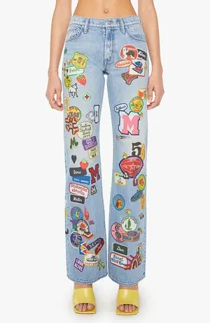 Women's Baggy Graphic Jeans