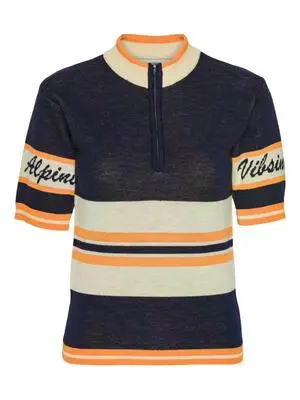 Henrik Vibskov Striped Half-zip Top