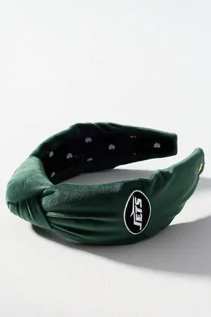 Lele Sadoughi NFL Headband New York Jets Green