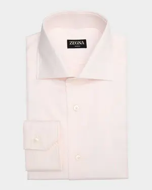 ZEGNA Candy Stripe Trofeo Twill Dress Shirt