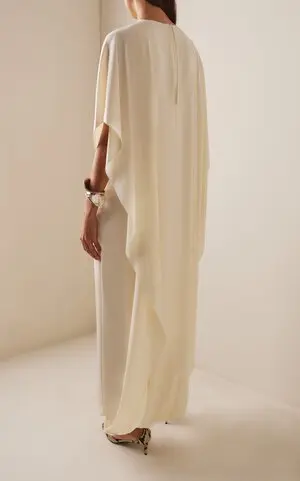 Brandon Maxwell The Lucia Draped Maxi Dress