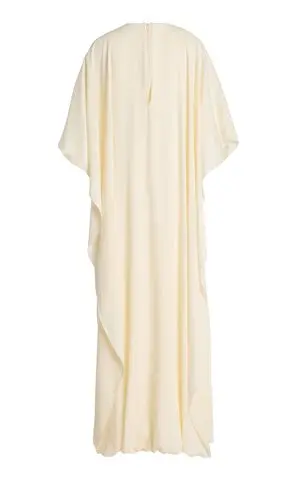 Brandon Maxwell The Lucia Draped Maxi Dress