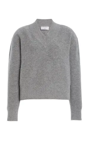 Brandon Maxwell The Maris Cashmere Sweater - Grey