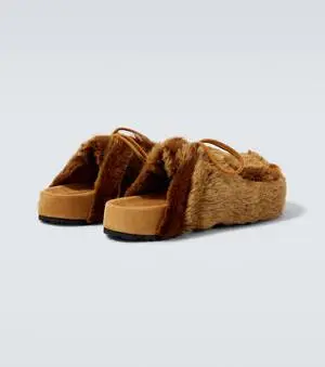 Dries Van Noten Shearling Clogs