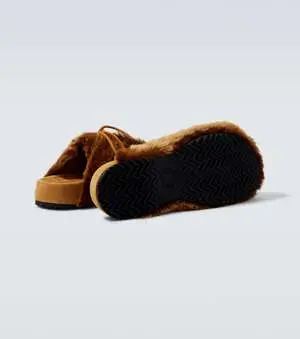 Dries Van Noten Shearling Clogs