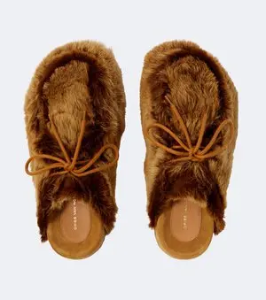 Dries Van Noten Shearling Clogs