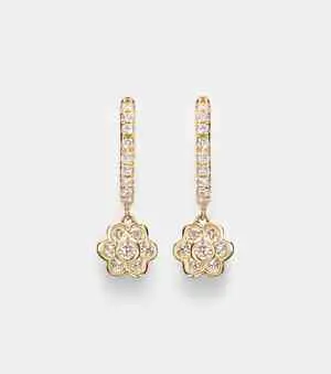 ANITA KO 18kt Yellow Diamond Hoop Earrings - Gold
