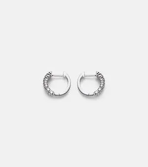 ANITA KO Three Row Diamond Huggie Earrings