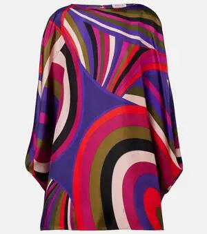 Emilio Pucci Iride Silk Satin Minidress - Multicoloured