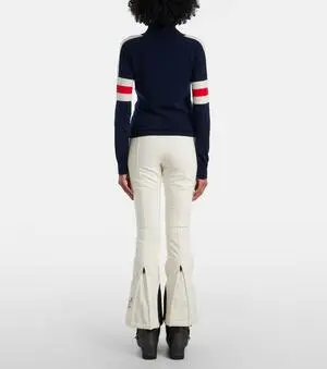 Perfect Moment Neve Wool Turtleneck Sweater - Blue