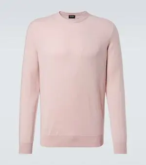 Zegna Cashmere Crewneck Sweater - Pink