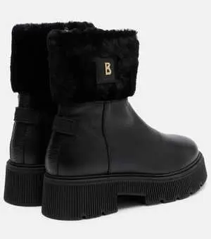 Bogner Turin Shearling-lined Leather Ankle Boots