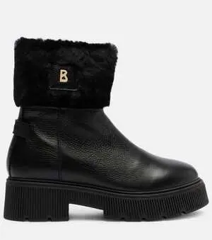 Bogner Turin Shearling-lined Leather Ankle Boots