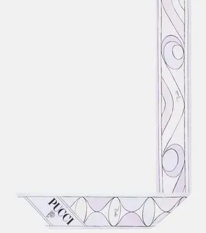 Emilio Pucci Manuba And Moiré Silk Twill Scarf - Purple