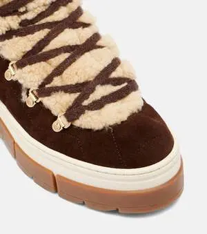 Bogner Vaduz Suede And Shearling Ankle Boots