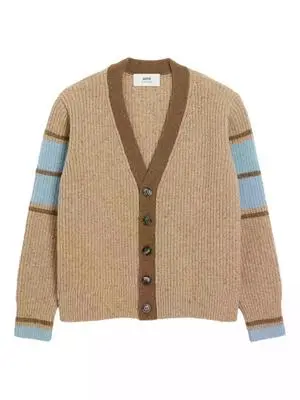 Ami College Wool Cardigan