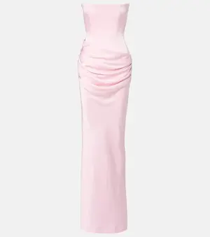 Alex Perry Draped Bustier Gown