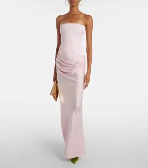 Alex Perry Draped Bustier Gown