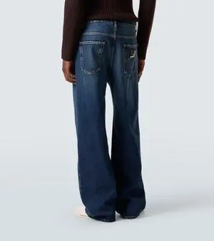 Dolce & Gabbana Low-rise Wide-leg Jeans
