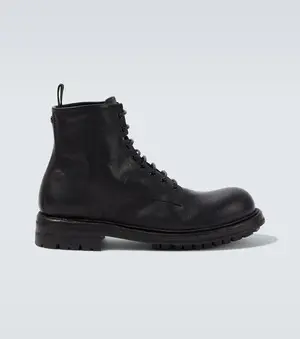 Dolce & Gabbana Leather Combat Boots
