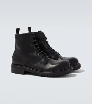 Dolce & Gabbana Leather Combat Boots