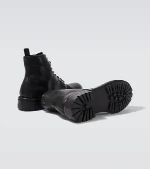 Dolce & Gabbana Leather Combat Boots