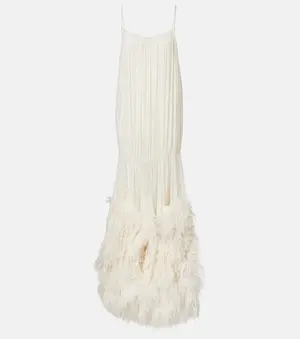 Feather Slip Dresses