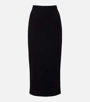 Dolce & Gabbana Virgin Wool Pencil Skirt - Black