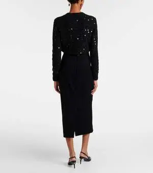 Dolce & Gabbana Virgin Wool Pencil Skirt - Black