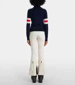 Perfect Moment Neve Wool Turtleneck Sweater - Blue
