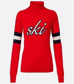 Perfect Moment Neve Wool Turtleneck Sweater - Red