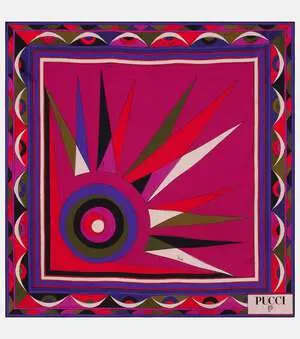 Emilio Pucci Hawaii Silk Twill Scarf