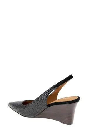 Andre Assous Laina Slingback Wedge Pump - Black