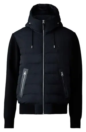 Mackage Andrew Quilted Down Mixed Media Jacket - Black