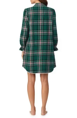 Eileen West Plaid Flannel Nightshirt