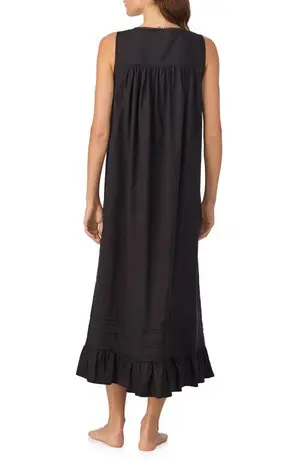 Eileen West Sleeveless Ballet Nightgown - Black