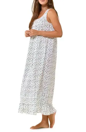 Eileen West Sleeveless Ballet Nightgown - Sage Prt