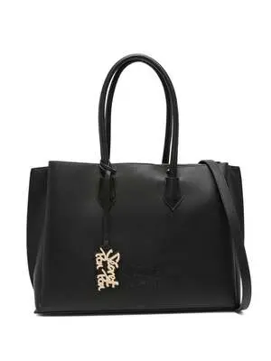 SECRET PON-PON Leather Shoulder Bag - Black