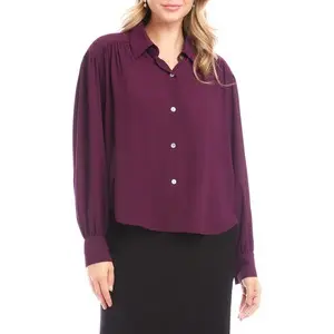 Karen Kane Cuffed Shirts For Women