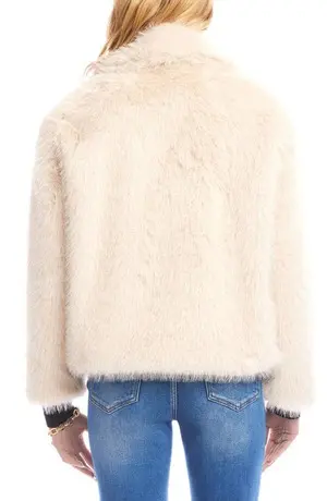 Karen Kane Faux Fur Crop Jacket