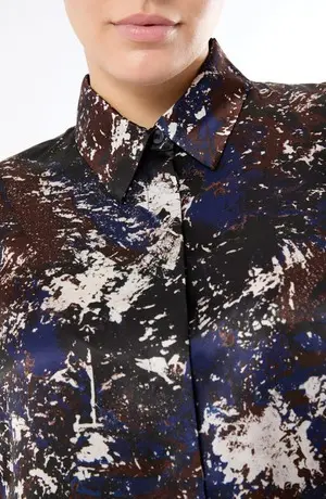 Marina Rinaldi Printed Silk Shirt