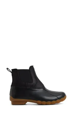 Sperry Saltwater Waterproof Duck Chelsea Boot - Black