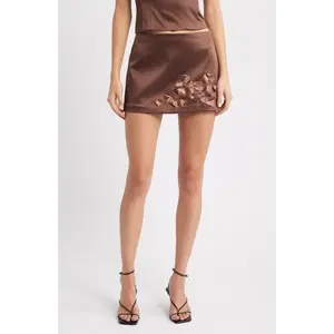 LoveShackFancy Nadina Bow Miniskirt