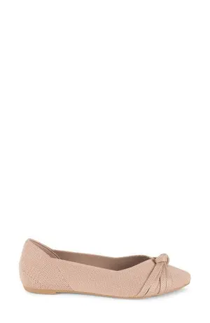 Tahari Catalina Pointed Toe Knit Flat - Natural