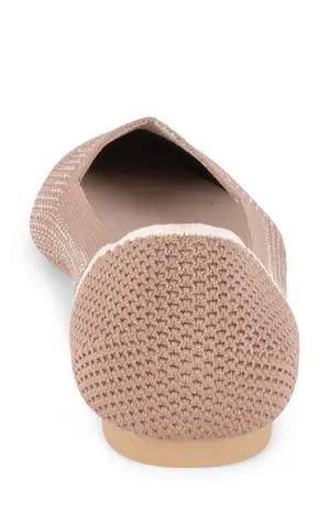 Tahari Antigua Knit Pointed Toe Flat - Camel