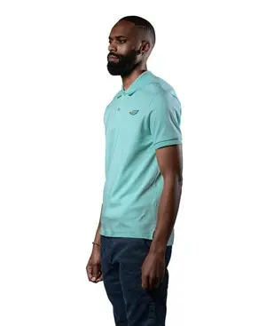 WOODPECKER Pima Cotton Polo Shirt - Seafoam