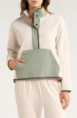 FREE FLY Gridback Fleece Lined Pullover - Forest