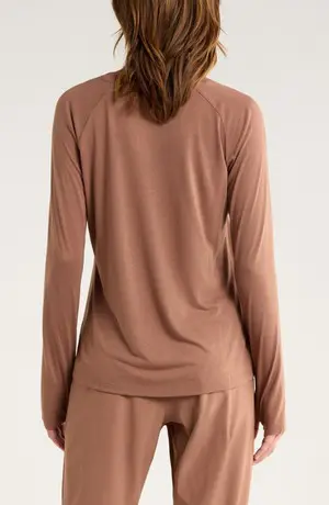 FREE FLY Lightweight Long Sleeve Top - Nutmeg