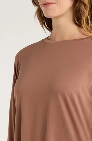 FREE FLY Lightweight Long Sleeve Top - Nutmeg