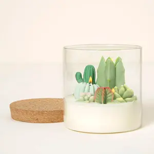 UNCOMMON GOODS Terrarium Candle Largecactus Terrarium Zoet Studio